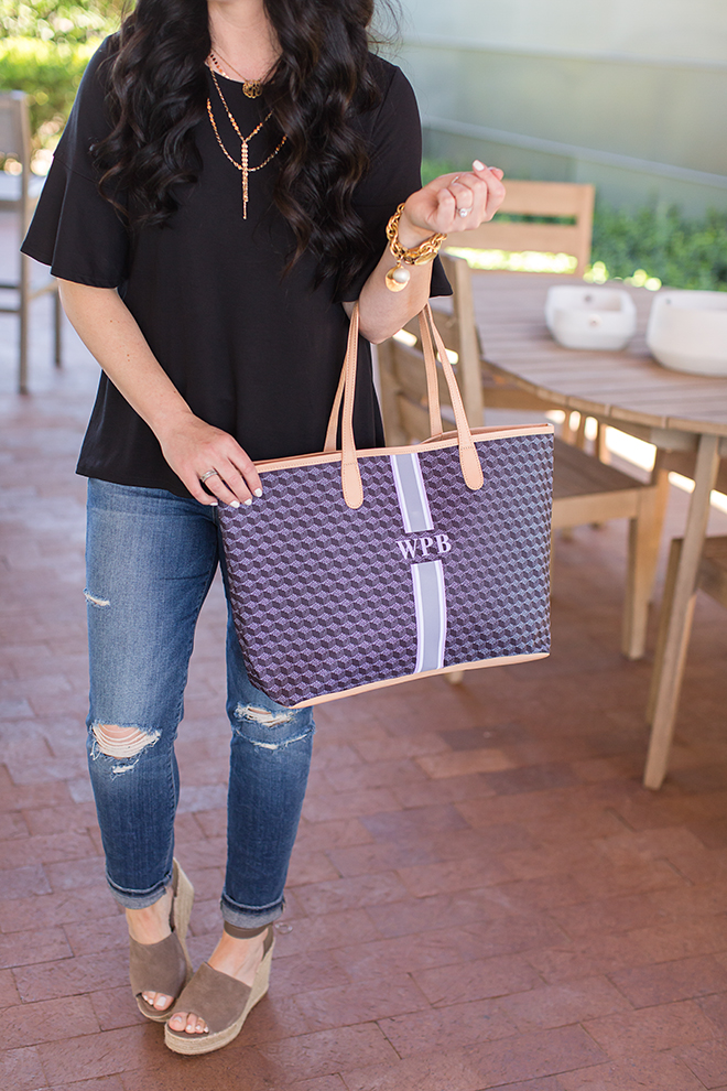 How To Design The Perfect Monogram Tote - The Double Take Girls