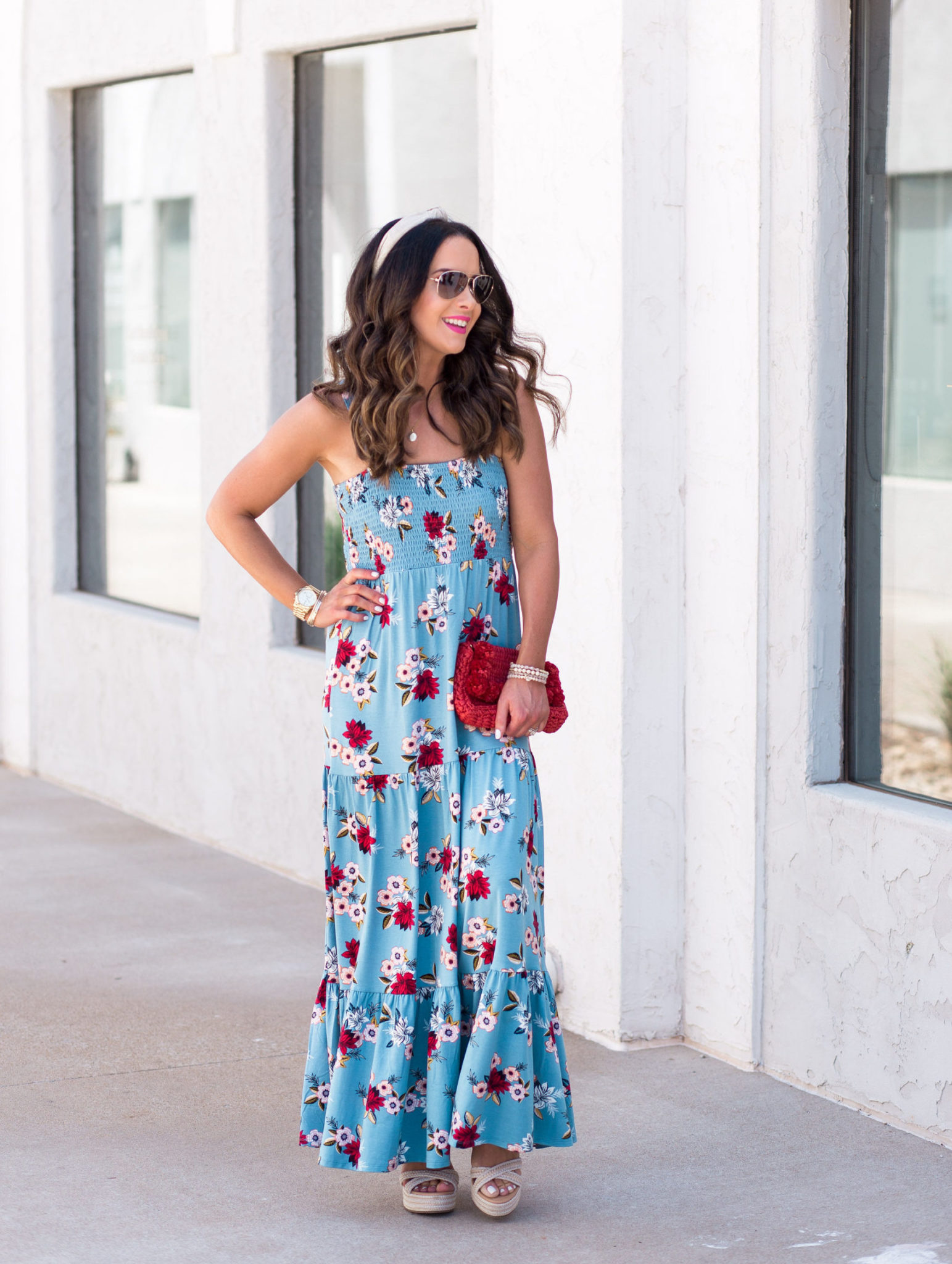 LOFT HBD America Sale + Festive Maxi Dresses - The Double Take Girls