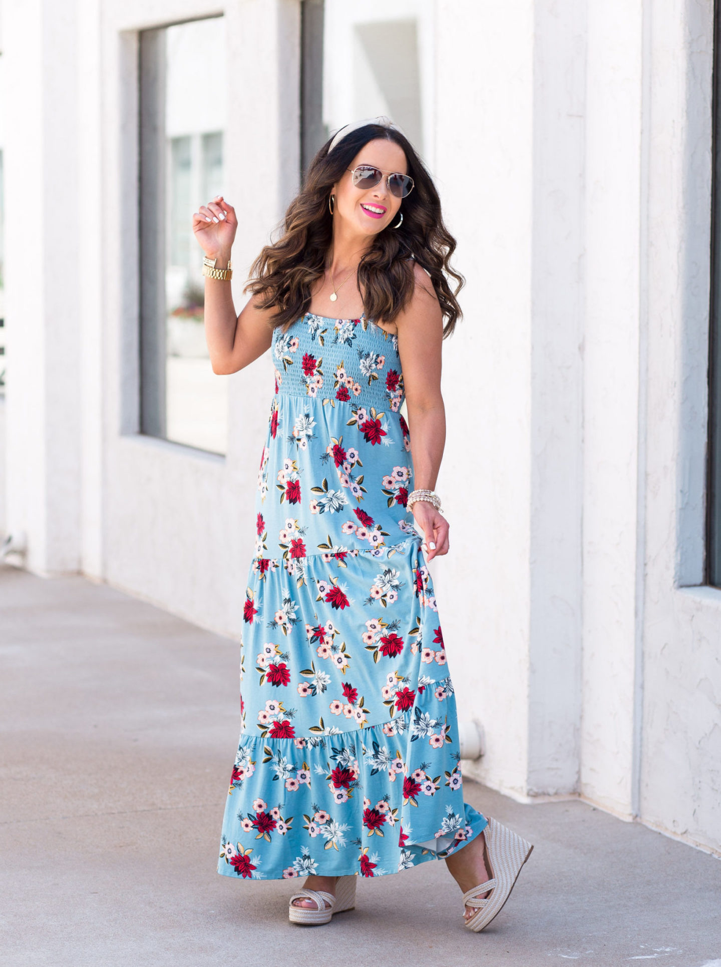 LOFT HBD America Sale + Festive Maxi Dresses - The Double Take Girls