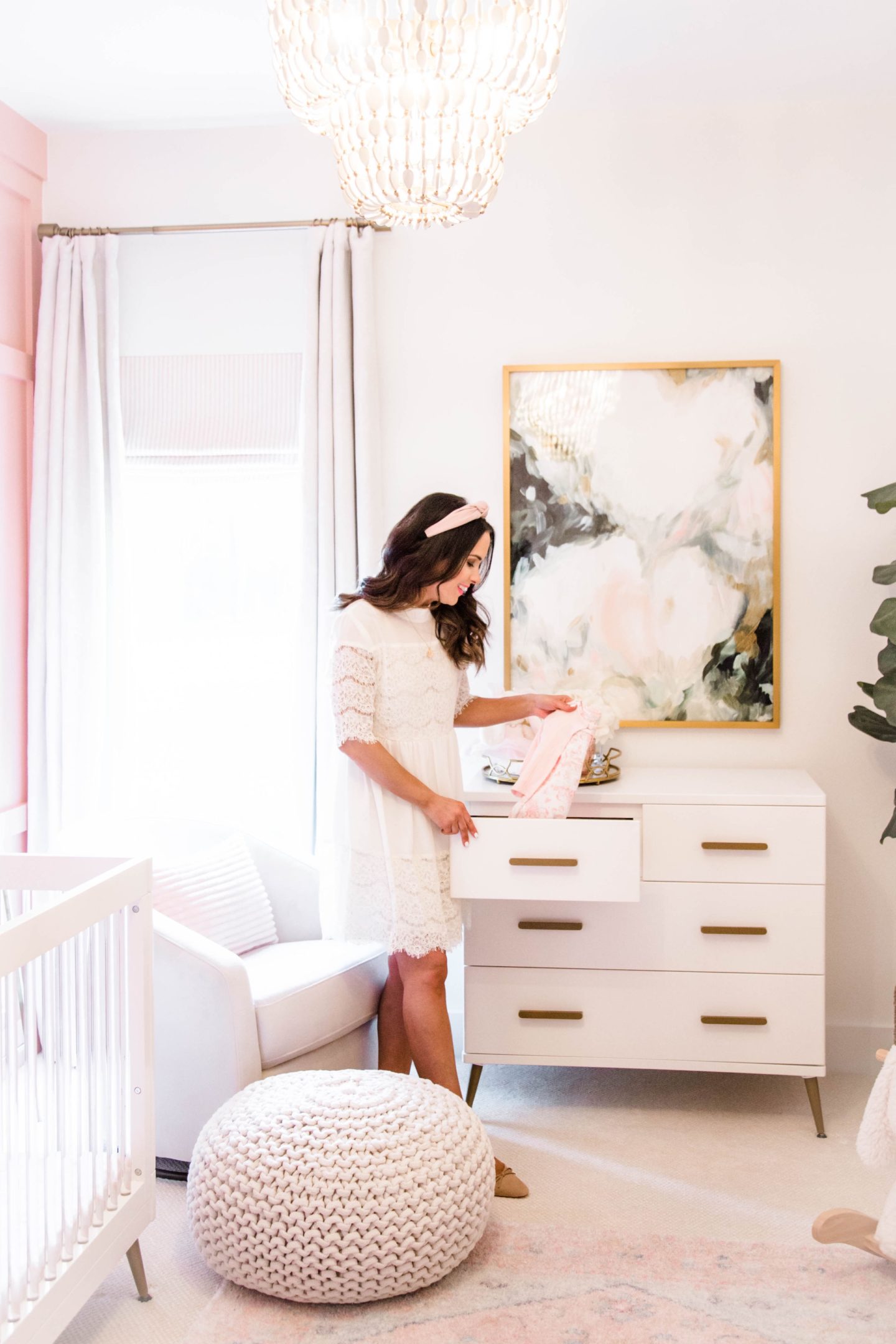 Modern Glam Pink Board & Batten Nursery Reveal - The Double Take Girls