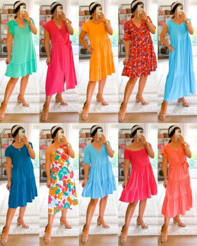 Colorful and Fun Summer Dresses Under $40 Try On! - The Double Take Girls