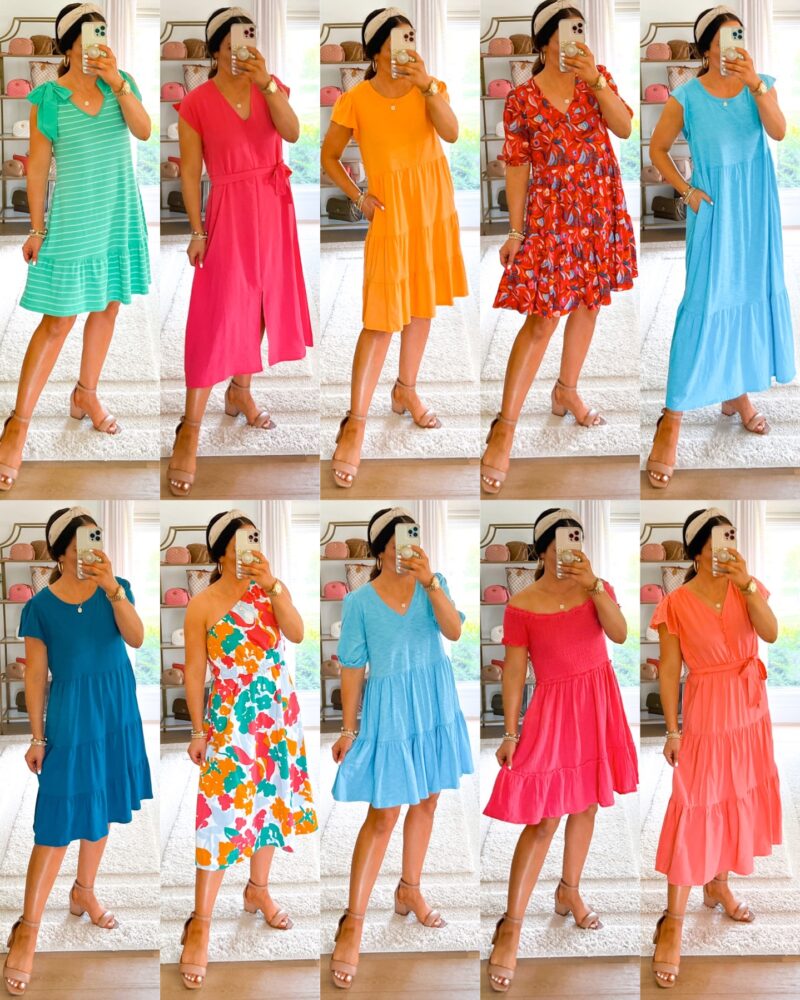 Colorful and Fun Summer Dresses Under $40 Try On! - The Double Take Girls