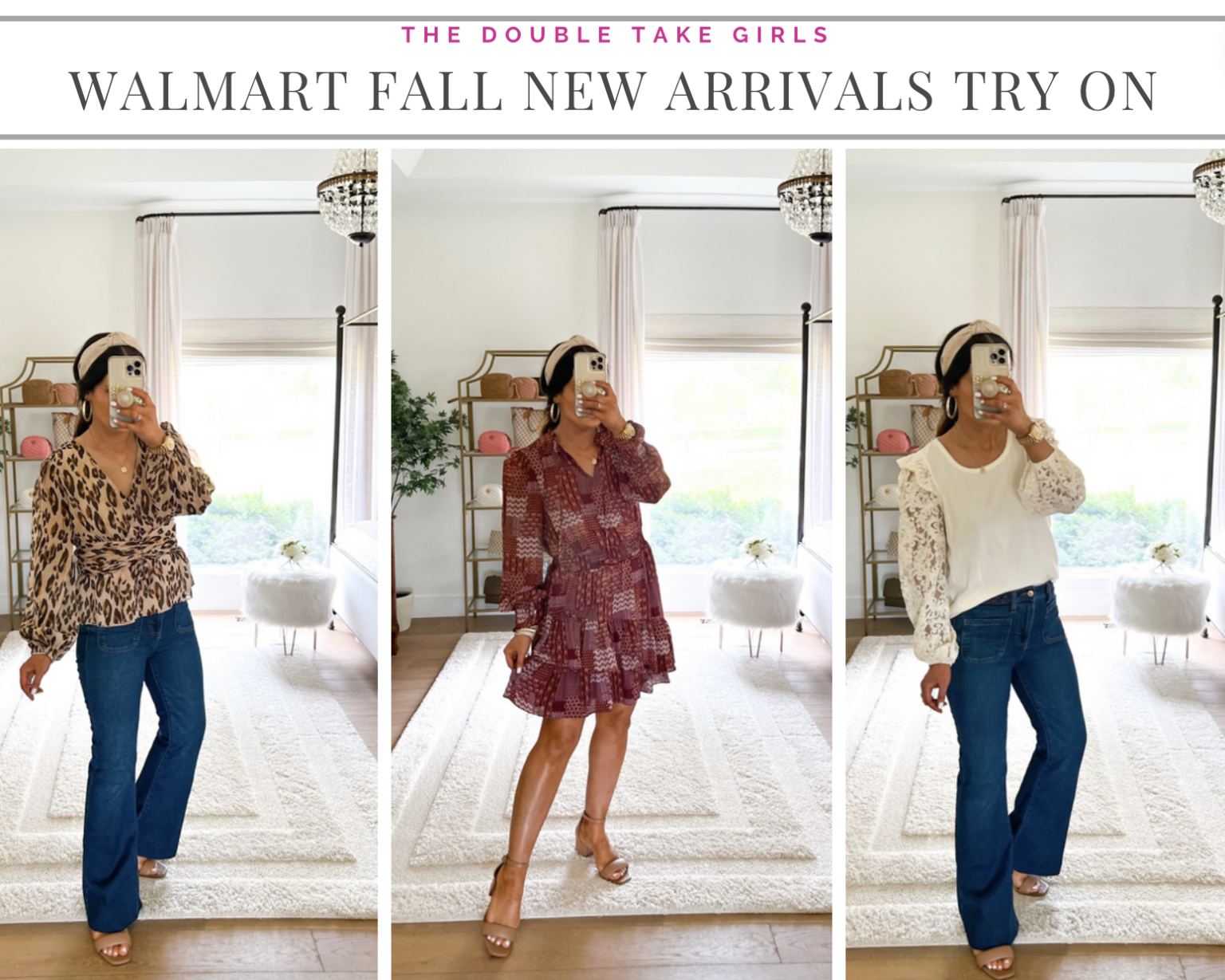 25 New Walmart Fall Outfits Try On - The Double Take Girls